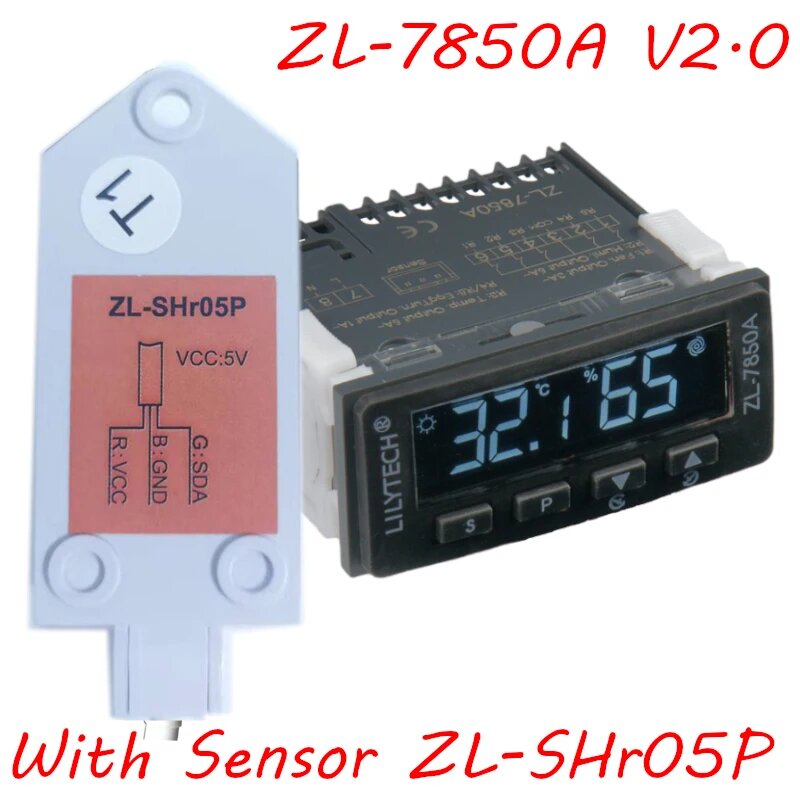 ZL-7850A, Инкубатор, Многофункциональный автоматический инкубатор, Регулятор температуры влажности, Термостат-гигростат, Lilytech, With ZL-SHr05P