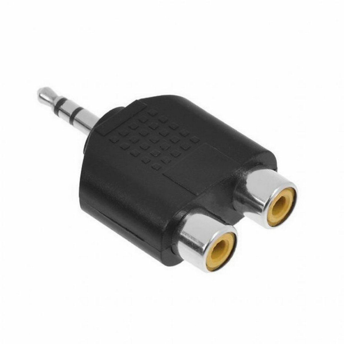 Переходник Perfeo A7012 (Jack 3.5mm вилка - 2x RCA розетка) (черный)