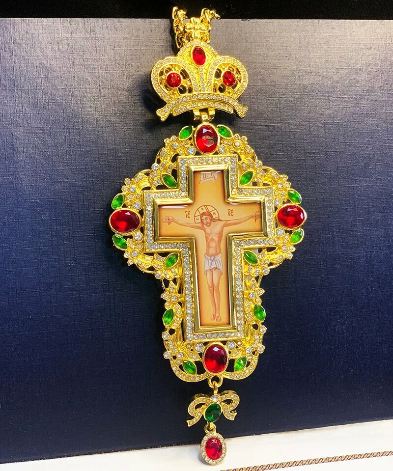 Золотой греческий крест