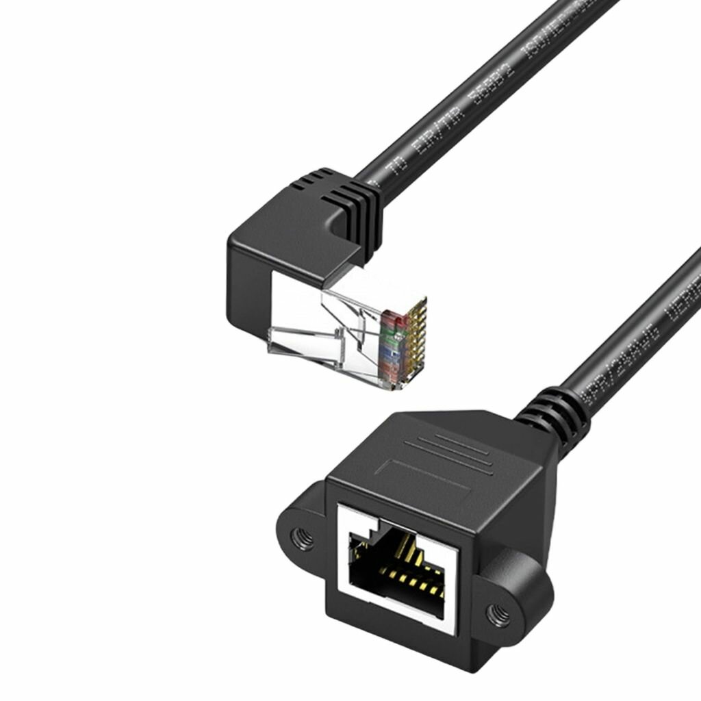 Кабель Cat6 RJ45 FTP с фиксированными ушками, - Вниз