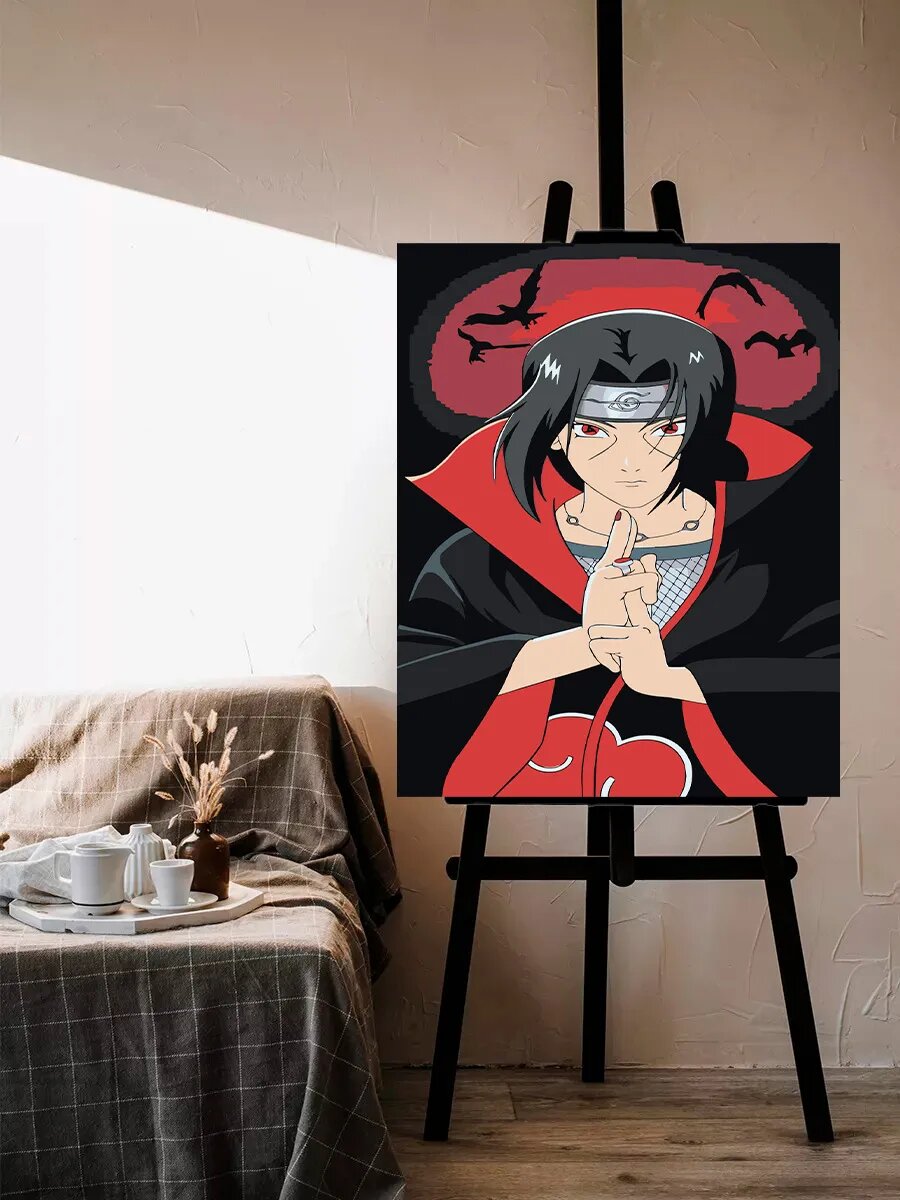 Картина по номерам Аниме Итачи Учиха Наруто Мультсериал