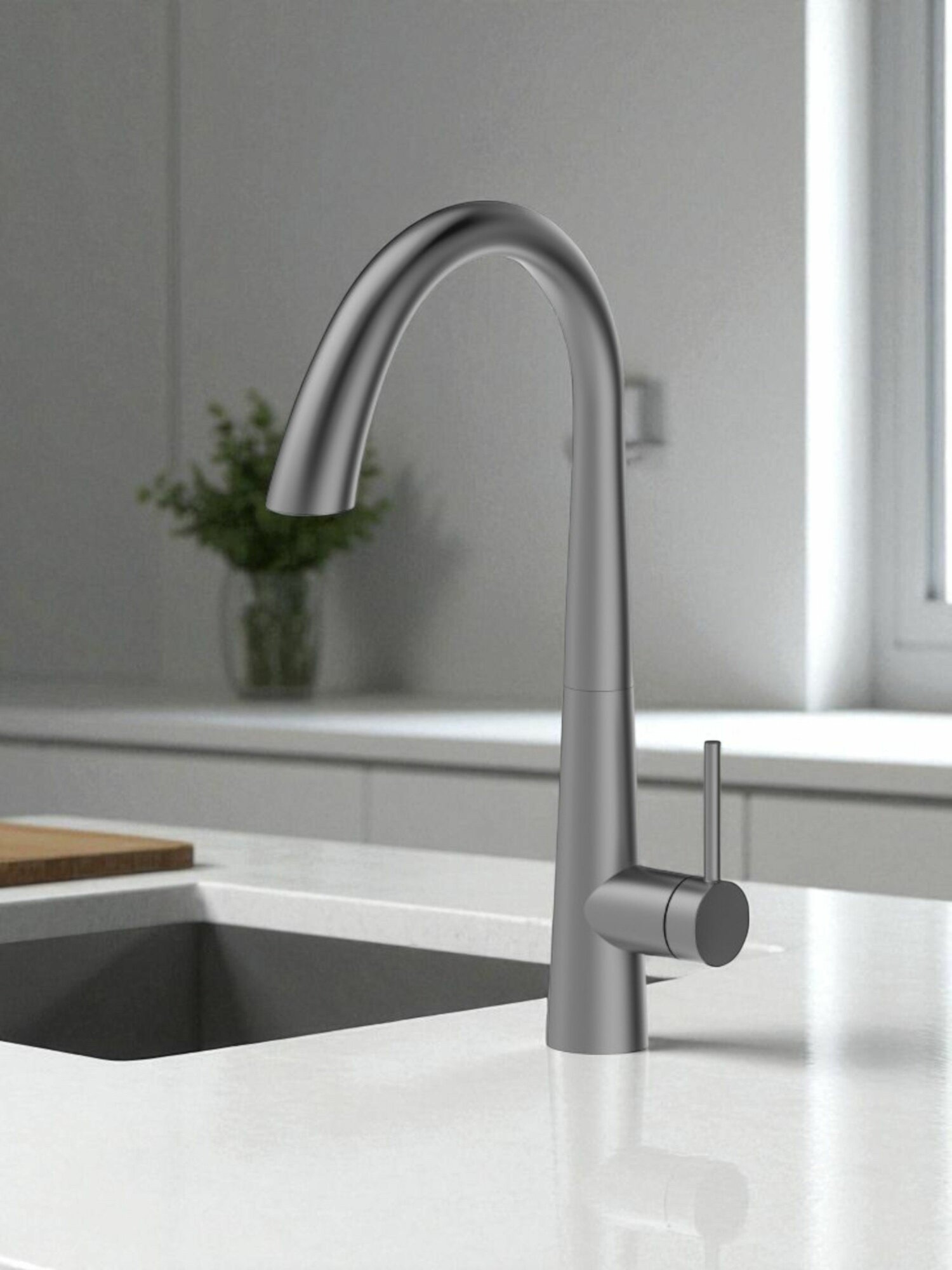 Смеситель для кухни ViEiR V15058-G с выдвижной лейкой