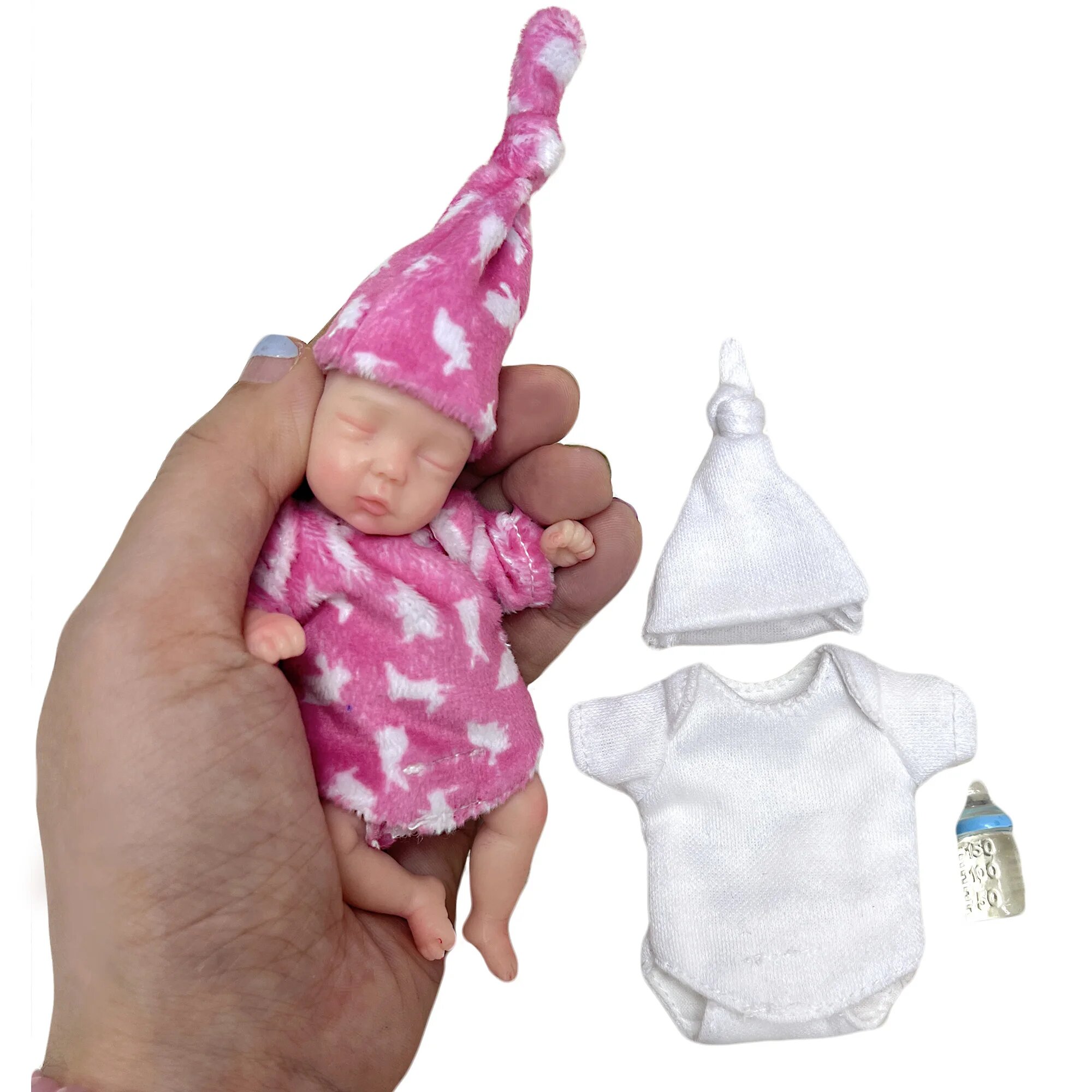 Реборн кукла Reborn With Love силиконовая девочка 11 см