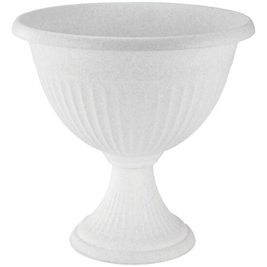 Кашпо -вазон Idea ливия D310мм 7л низкий М 3206 Мраморный