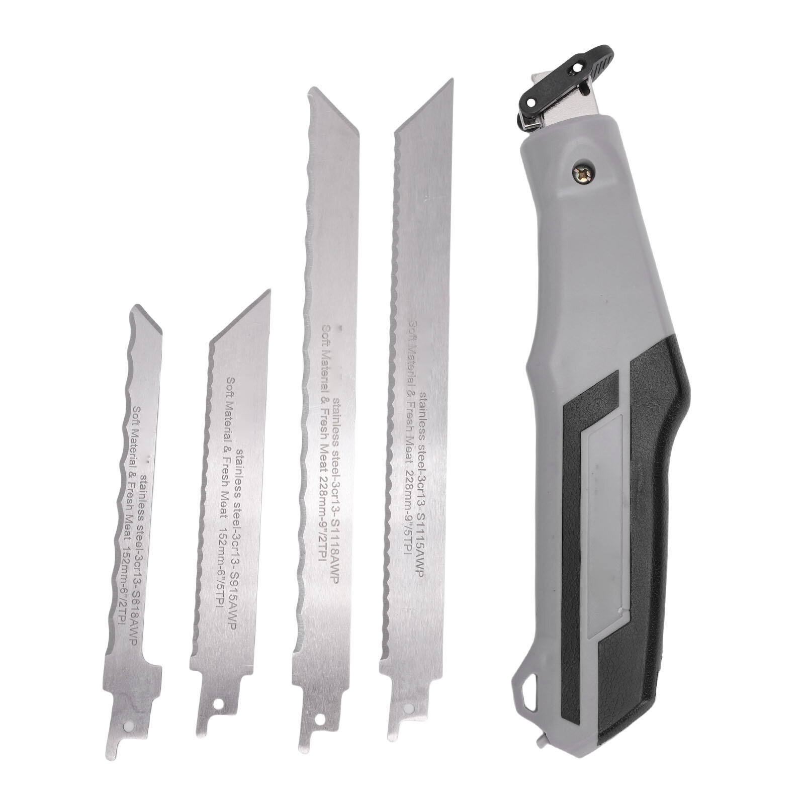 Набор ручных ножовок, самоблокирующиеся полотна, для дерева/металла/гипсокартона/пластика