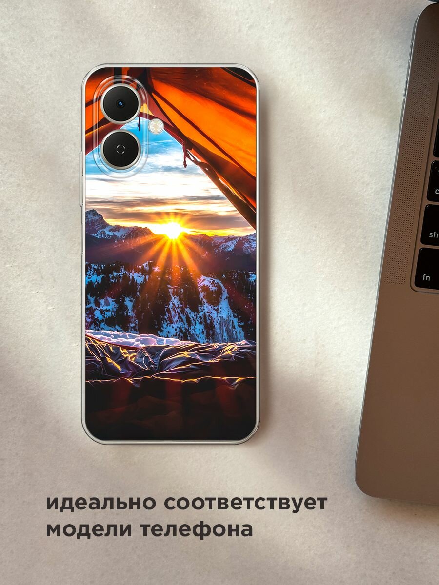 Чехол на Tecno Spark Go 2 / Текно Спарк Го 2 с принтом "Горы 7" — фото 1