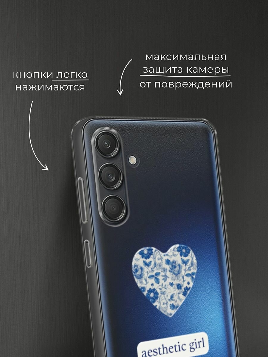 Чехол на Samsung Galaxy M55 / Самсунг M55 с принтом "Aesthetic girl" — фото 1