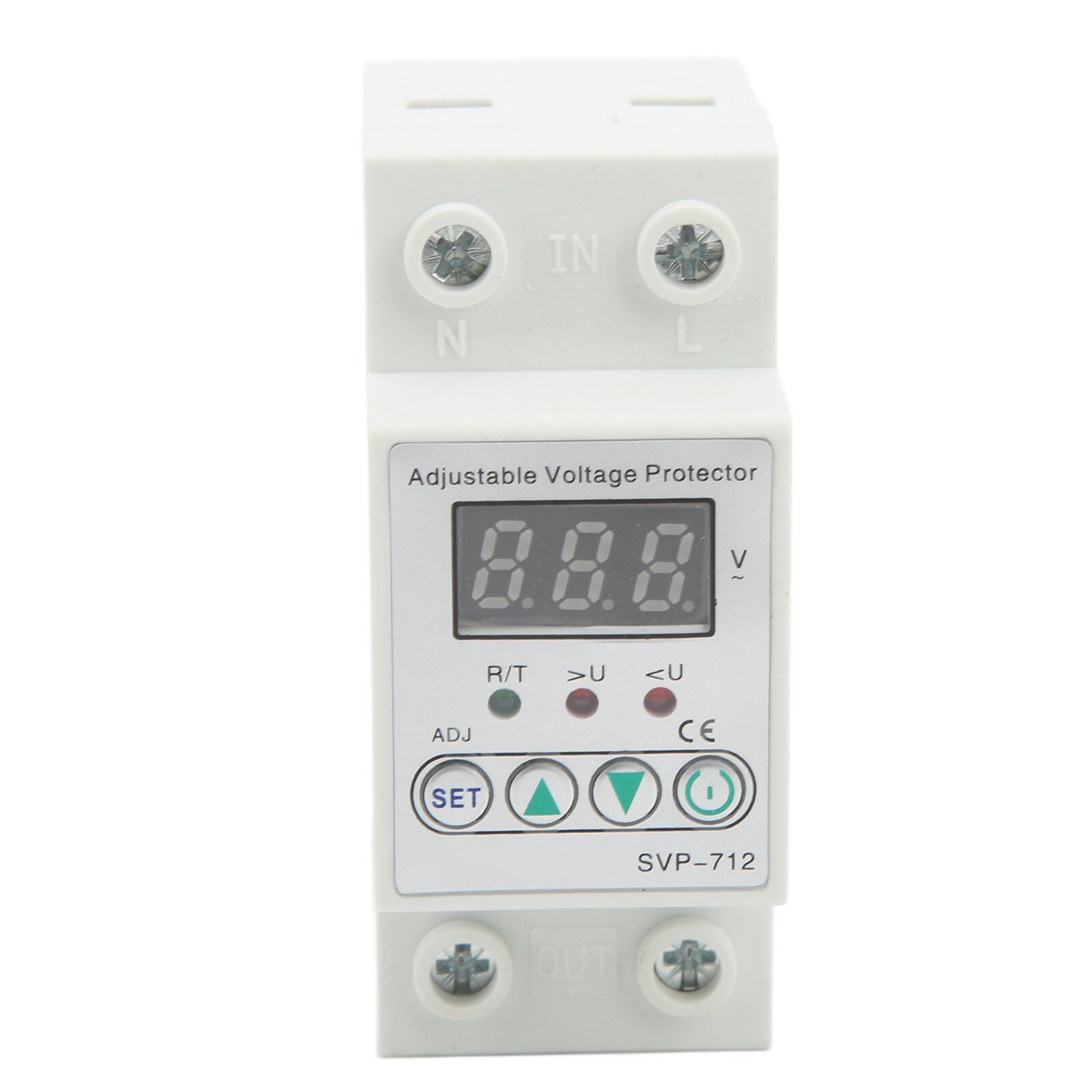 Устройство защиты от перенапряжения 220 В с регулируемой автоматической задержкой сброса. Устройство защиты от перенапряжения для безопасности бытовой техники и предотвращения скачков напряжения.