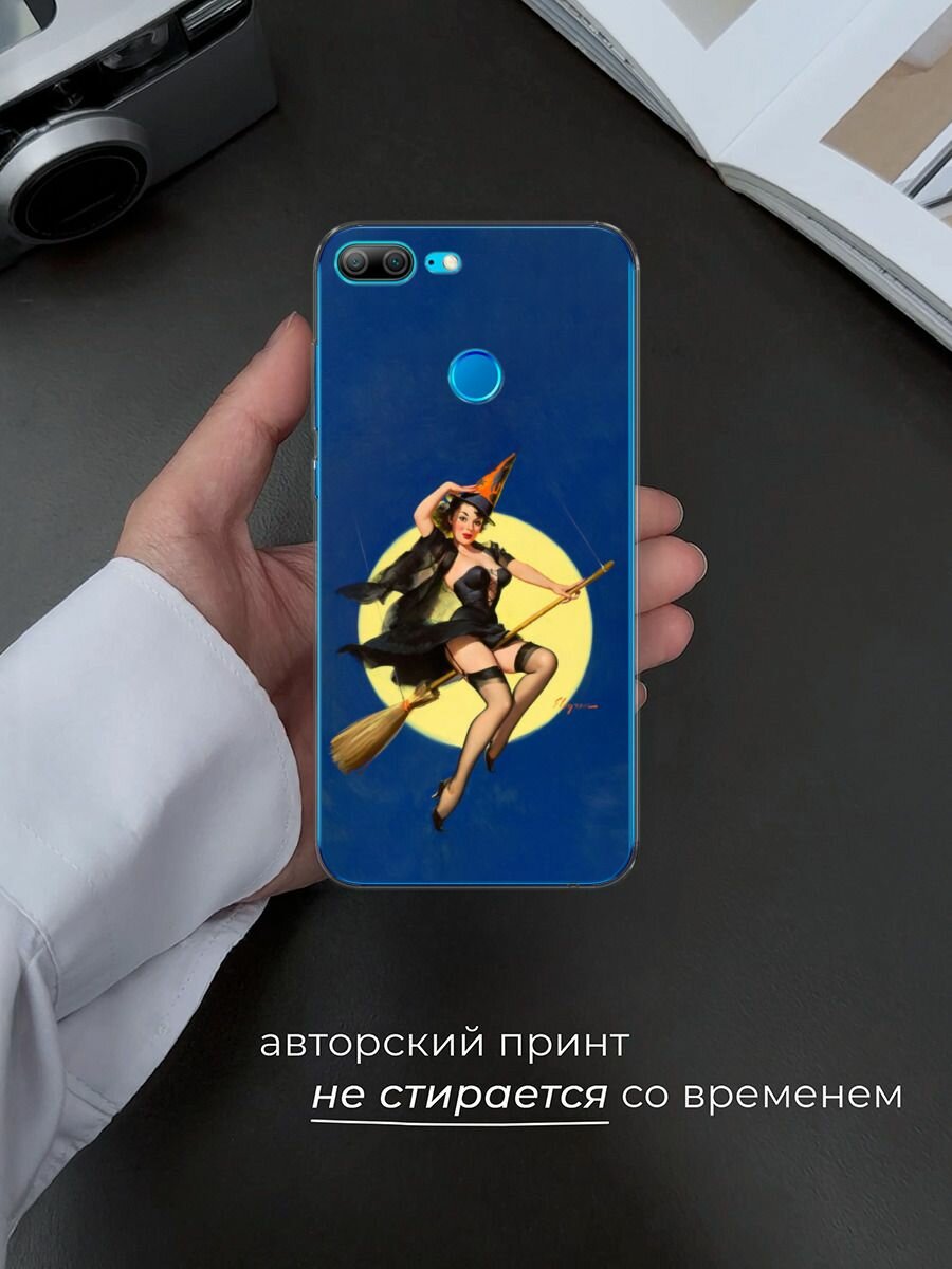 Чехол на Honor 9 Lite / Хонор 9 Лайт с принтом "Pin-Up Witch" — фото 1