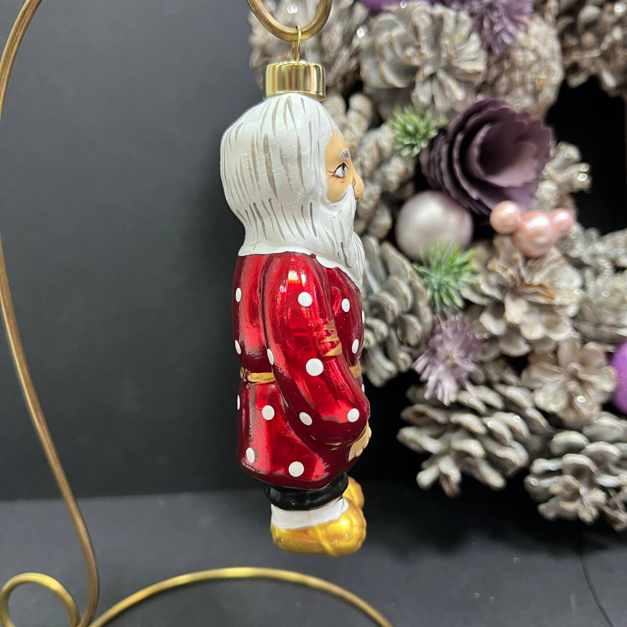 Елочная игрушка ДЕДУШКА-04 с росписью