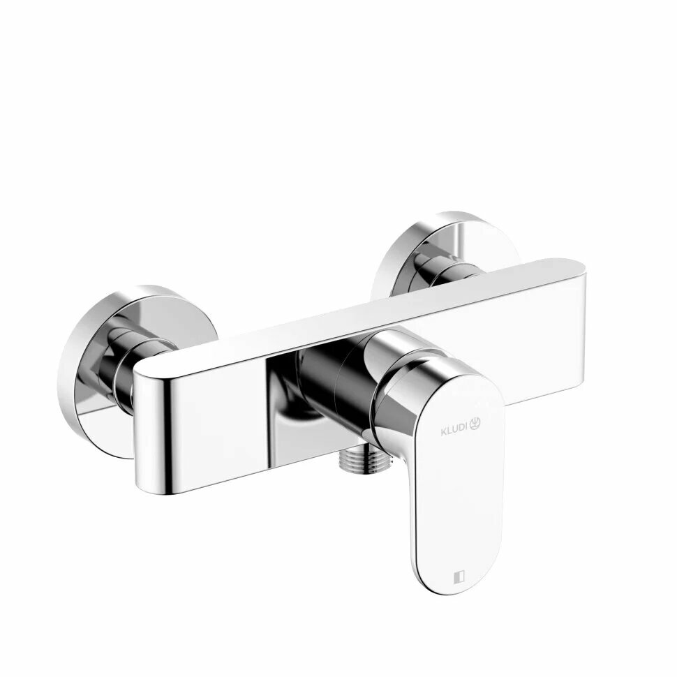 Смеситель для душа Kludi Kludi-Louva 248310575 хром, глянцевый, настенный, латунный, однорычажный, без лейки, смеситель для ванны с душем