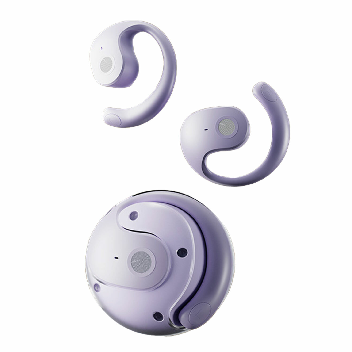 Наушники TWS BT Small Coconut Ball, Новое поколение BT5.4, Наушники на ухо, Безвнутриканальные, Большая емкость, Длинный диапазон, Черный/Фиолетовый/Хаки/Белый, Материал PC+ABS, Время заряда <2 часа, Автономность <20 часов, Дистанция передачи 10-15