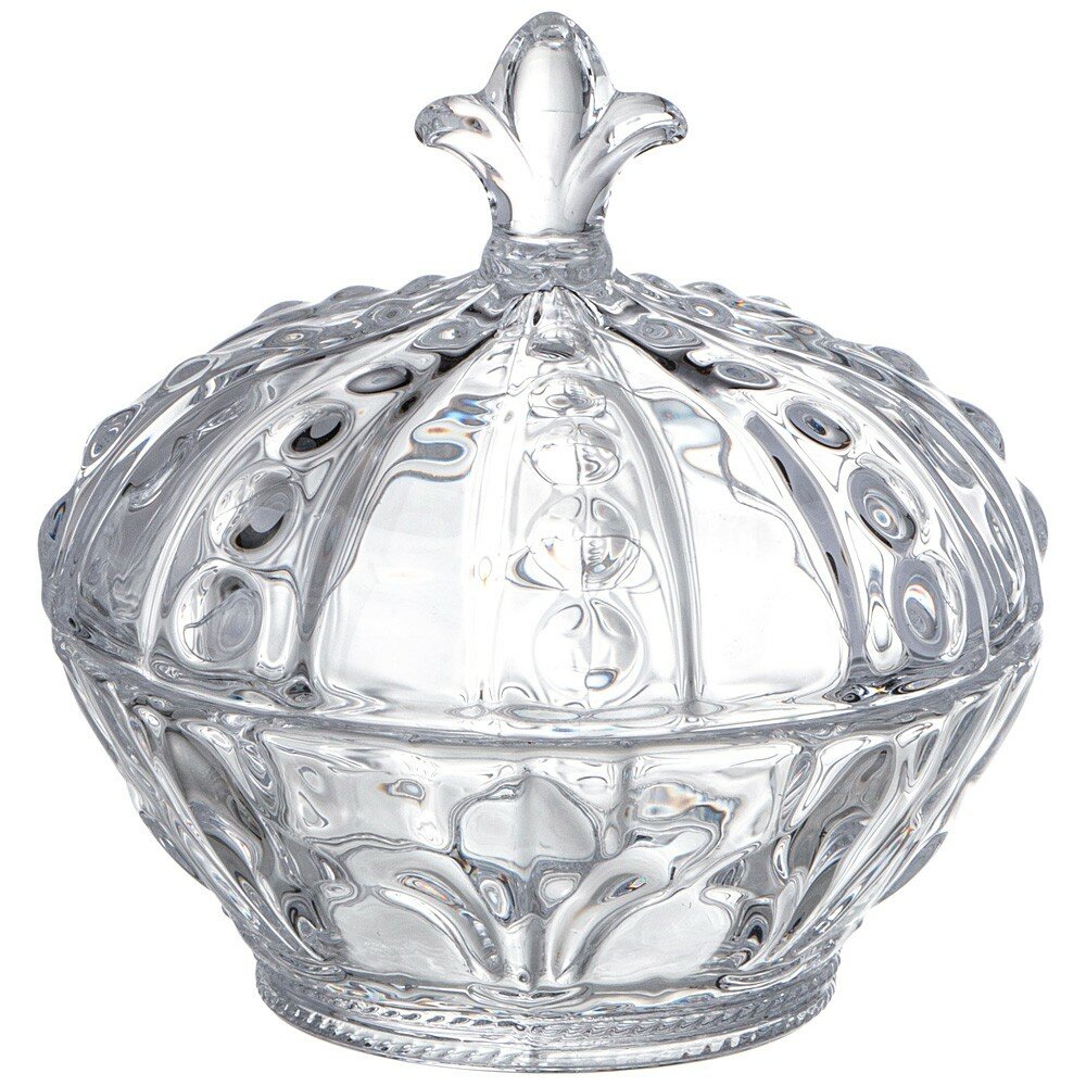 Икорница Lefard Muza из стекла 11х11.5 см элегантная посуда для подачи икры