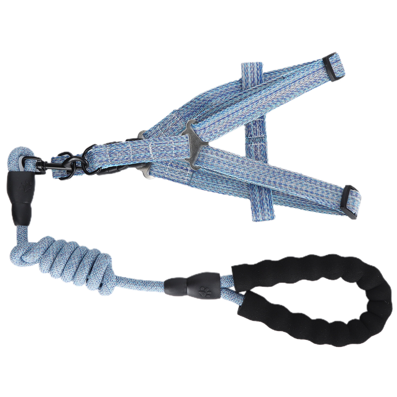 Непромокаемая комплектная шлейка+поводок, L, 7,5-22,5 кг