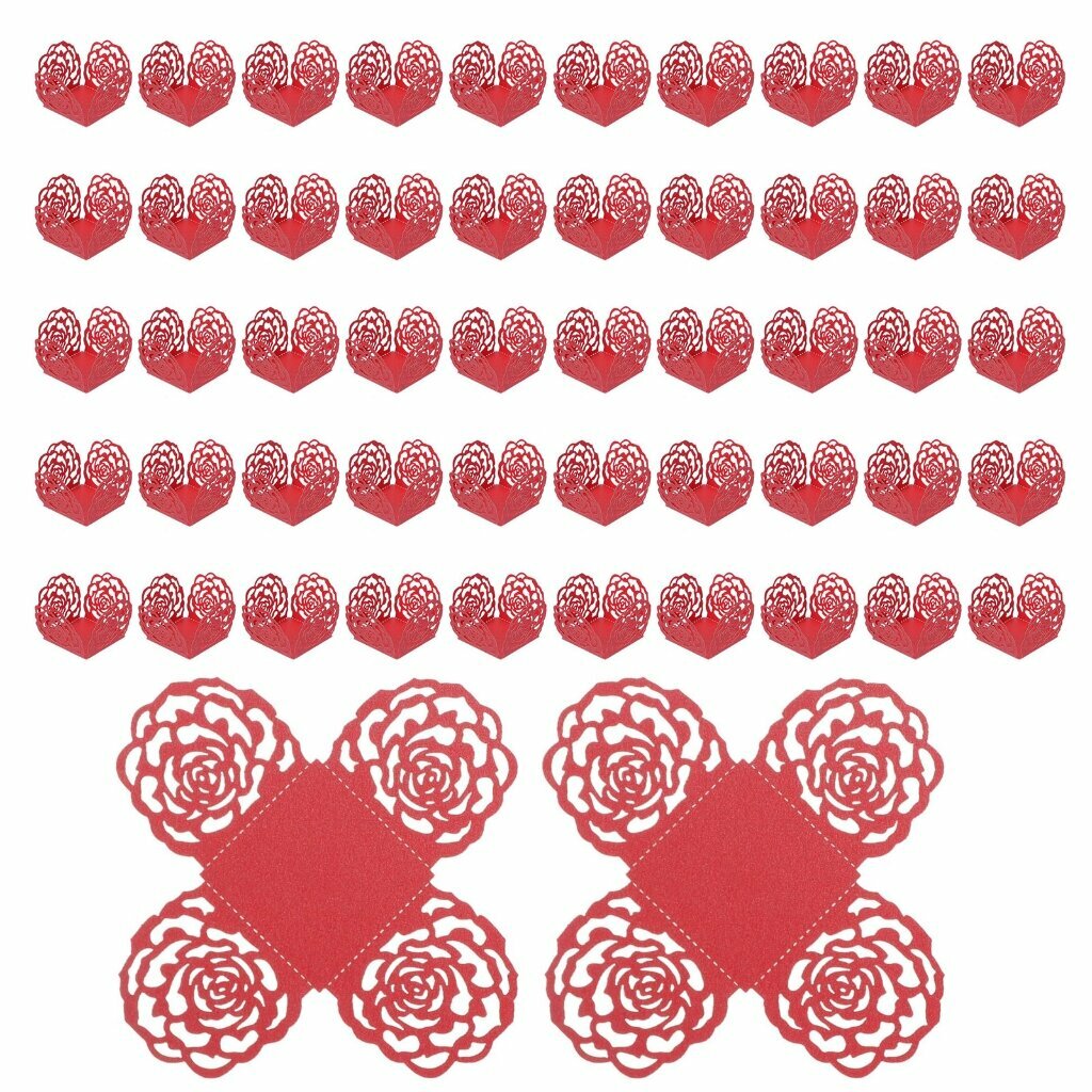 50шт Бумажные Шоколадные Обертки Чашки Вкладыш Для Торта Чашка Свадебные Конфеты Коробка Шоколада Для Свадебных Приемов Свадебные Души