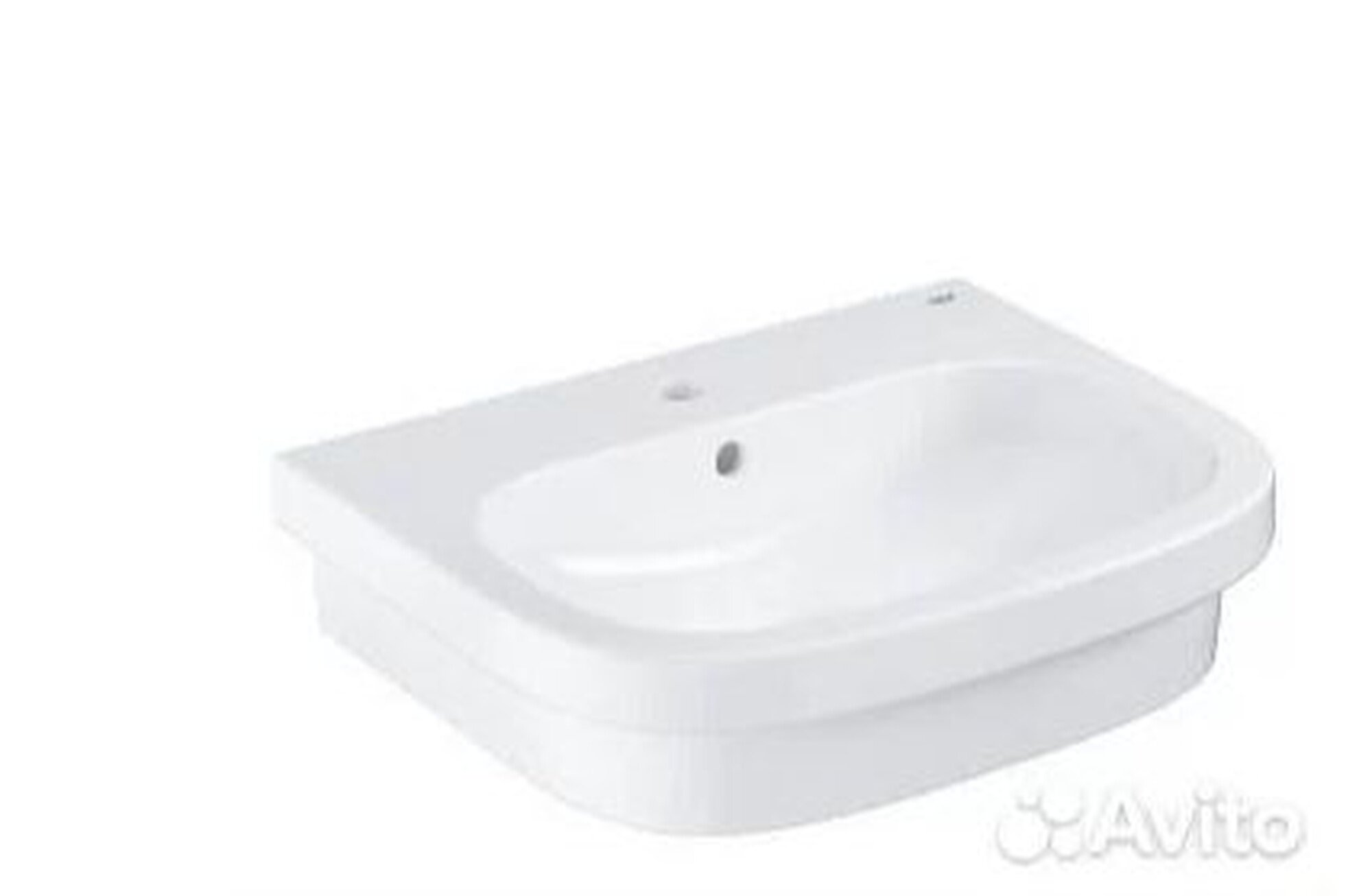 Раковина накладная Grohe Euro Ceramic 39337000, фаянс, белая, 60 см
