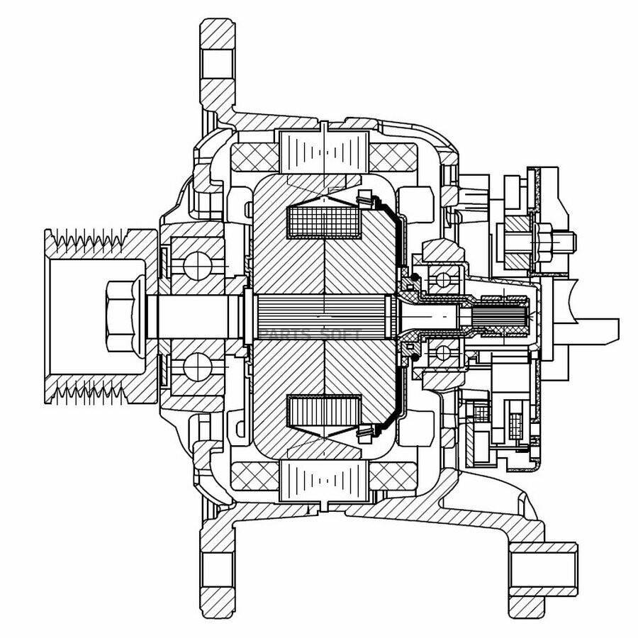 Генератор для а/м Volvo FH (05-) с дв. D13C400/D13C440/D13C400 120A (LG 1091) от официального дистрибьютора, STARTVOLT, артикул LG1091