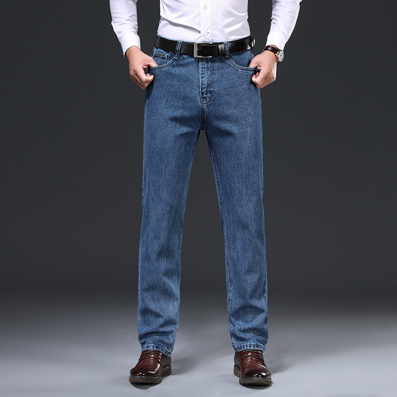 Мужские джинсы Чистый цвет / прямые B1, LI Mall талии_33