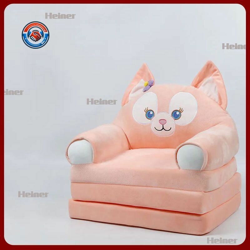 Мягкое детское кресло-трансформер Лиса, диванчик-кровать для мальчика и девочки, складной пуф-игрушка в детскую комнату, уютное антистресс кресло-мешок для новорожденных и кормления