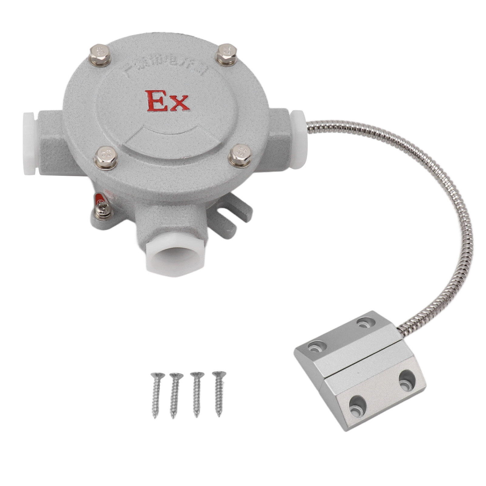 Взрывозащищенный магнитный датчик-геркон для дверей/окон, проводной, для охранной сигнализации, сейфов, ящиков