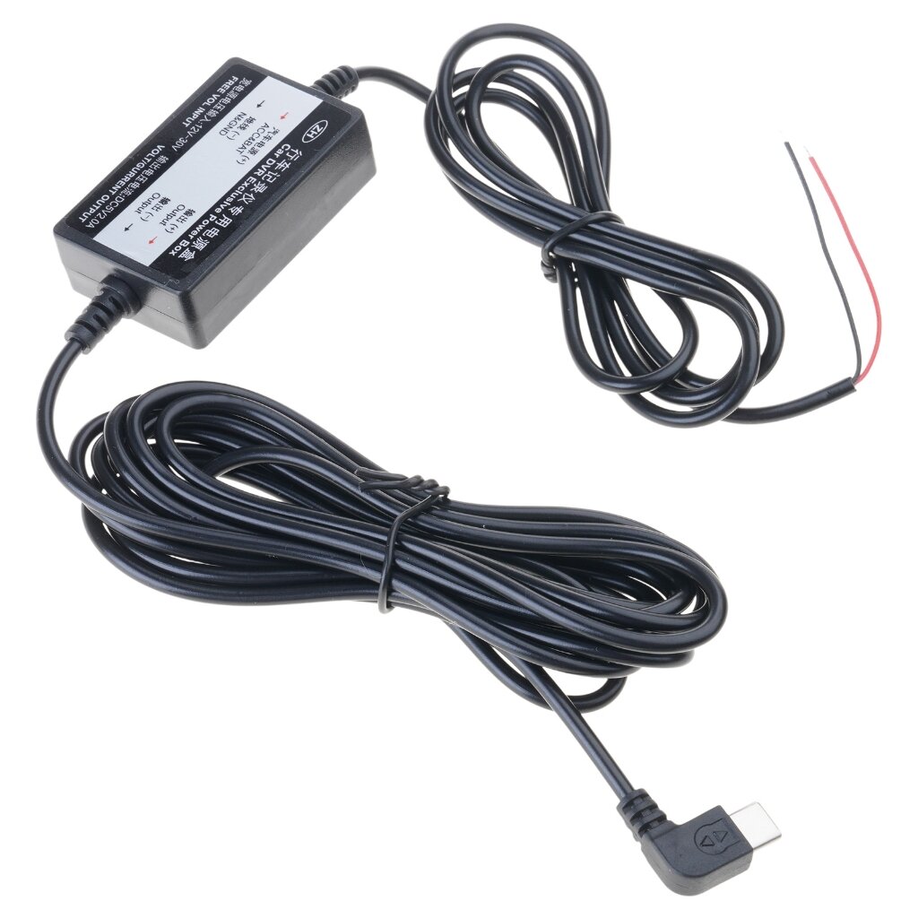 Автомобильная Зарядка Hardwire Cord Кабель С Автоматической Зарядкой Type-C DC от 12 В 24 В до 5 В 2A для Видеорегистратора Dash Cam Camcorder Автомобильный Видеорегистратор