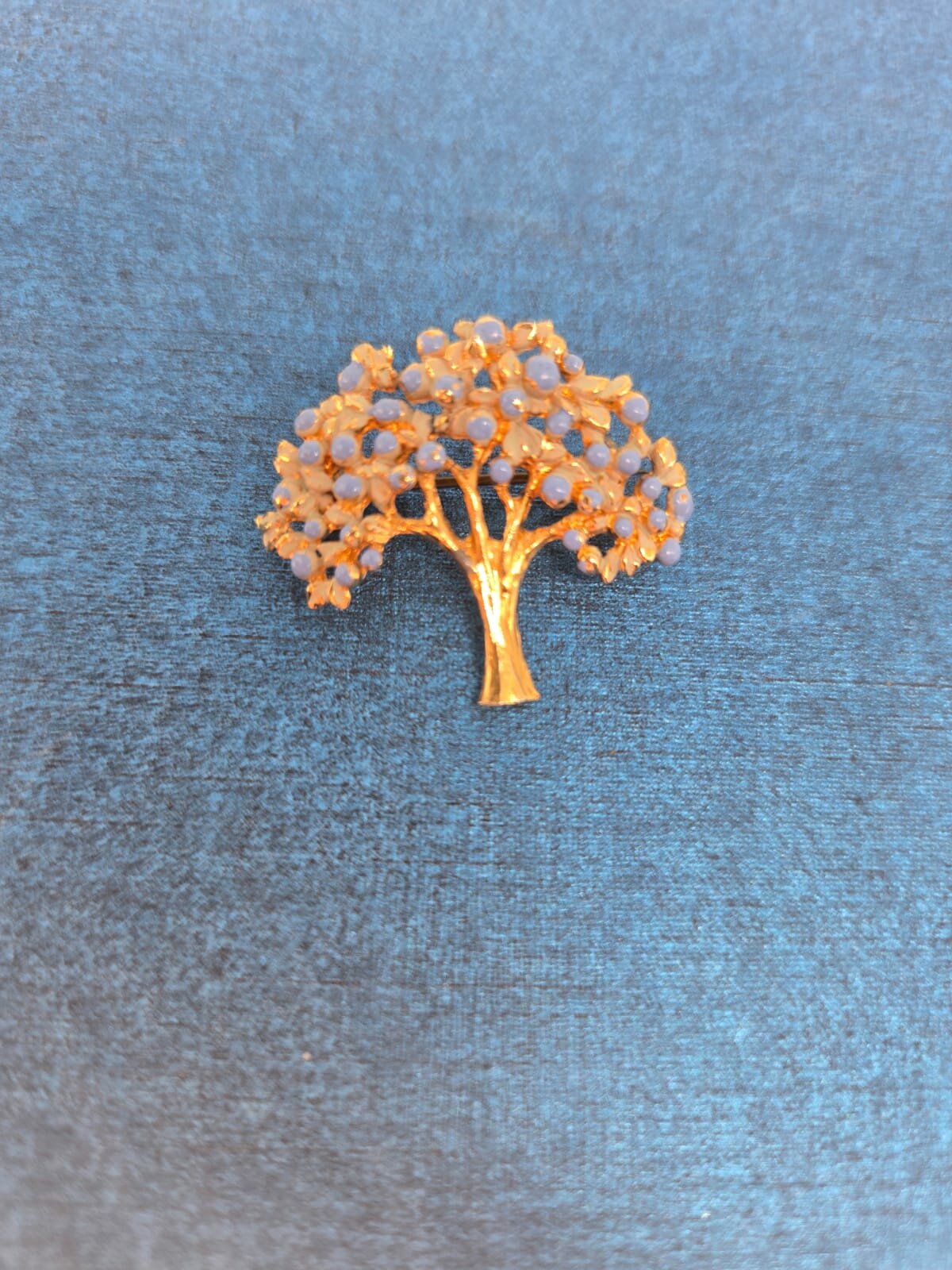 Брошь в форме дерева винтажная советская, СССР