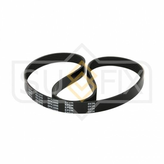 SUFIX Ремень поликлиновый 6PK1098 ауди а6 / AUDI A6 C7 Avant 2011-2018, фольцваген битл / VOLKSWAGEN BEETLE 2011-2019 FB3143