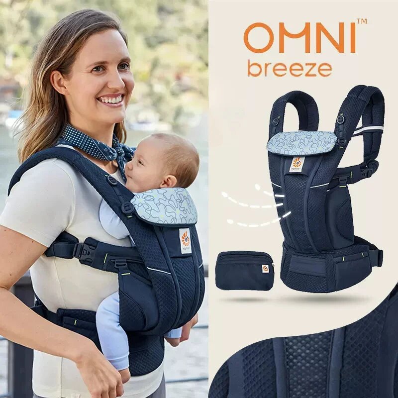 Ergobaby Omni Breeze детская переноска Темно-синий, B-WLHX