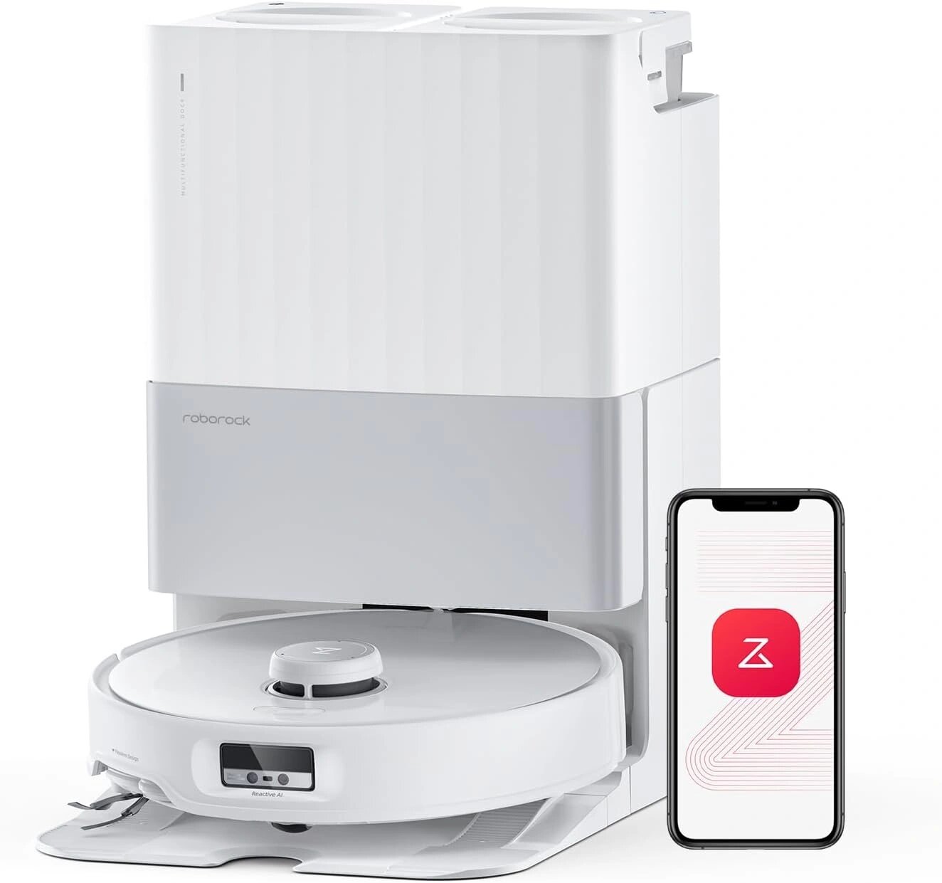 Пылесос-робот Roborock Qrevo Edge белый