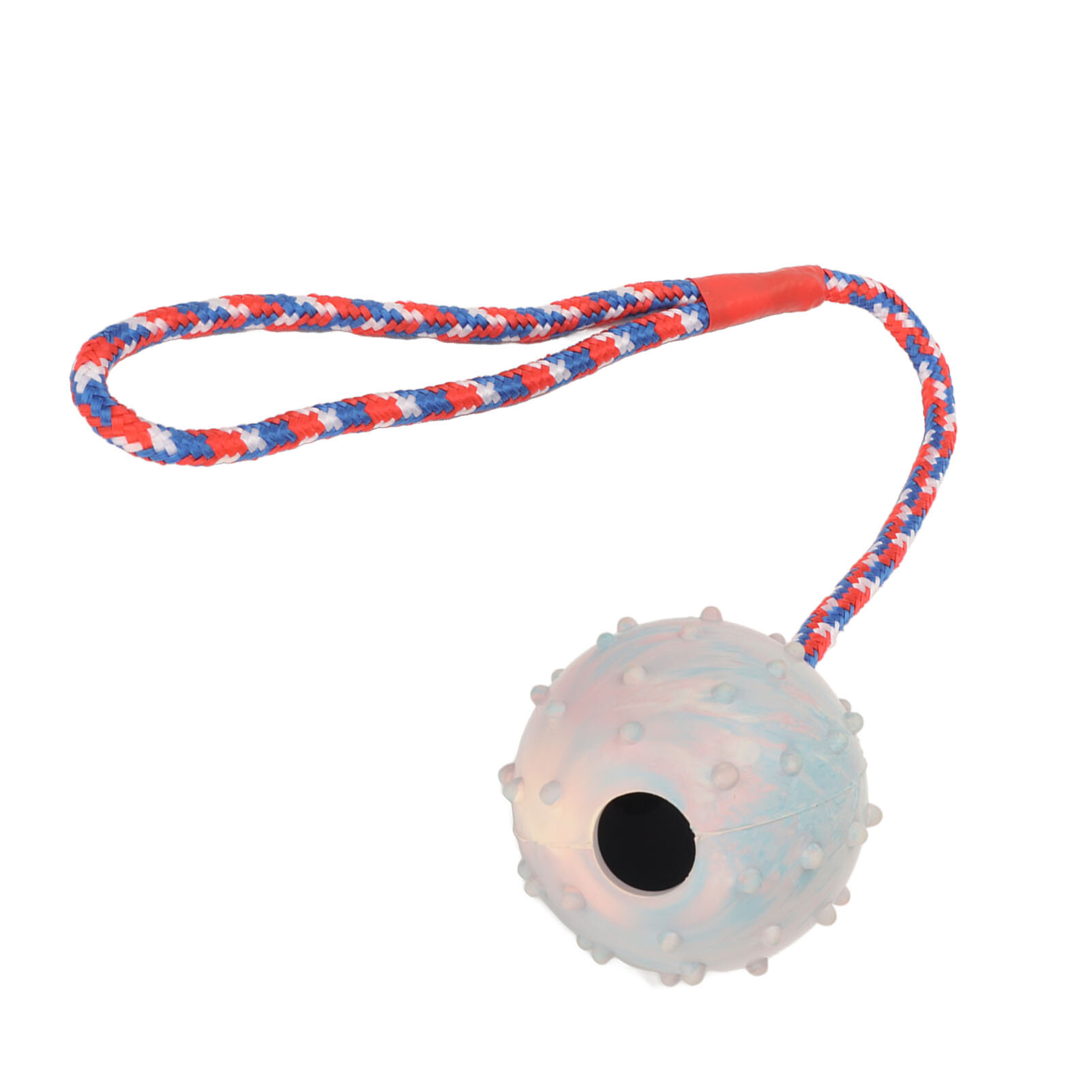 Резиновый жевательный мячик с веревкой, обучающий щенков прорезыванию зубов, для собак средних и маленьких пород