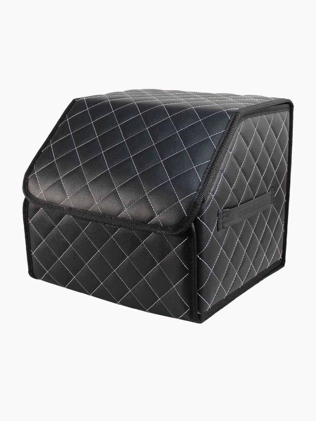 Органайзер в багажник машины. Аксессуары для авто. 30*30. Черный/белый