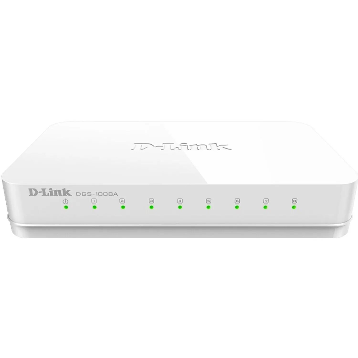 Коммутатор D-Link неуправляем. с 8 портами 10/100/1000Base-T(DGS-1008A/F1A)