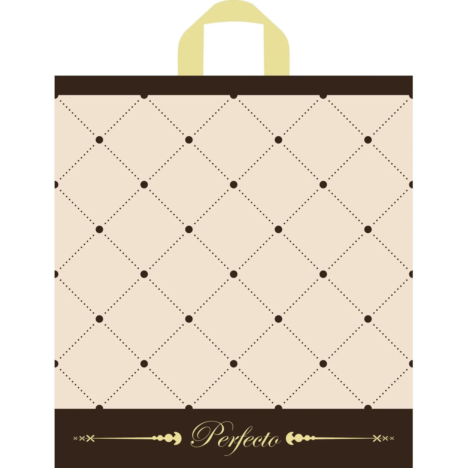 Пакет с петлевой ручкой Перфекто Шик 42х46см 25шт/уп