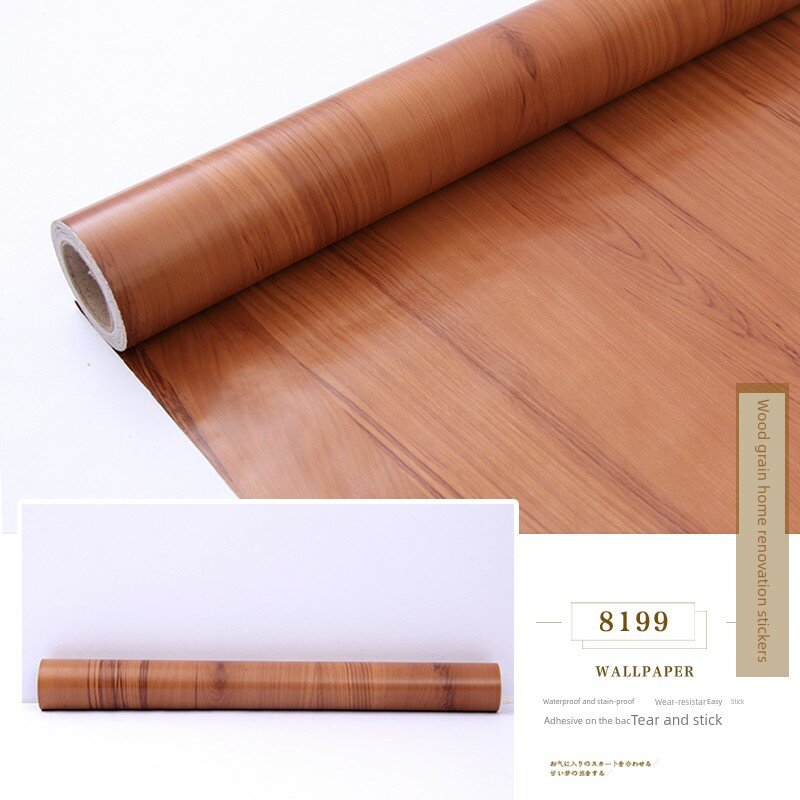 Сверхтолстые самоклеящиеся наклейки из 3D-бумаги с текстурой грушевого дерева для дверей, шкафов, тумб, столешниц,