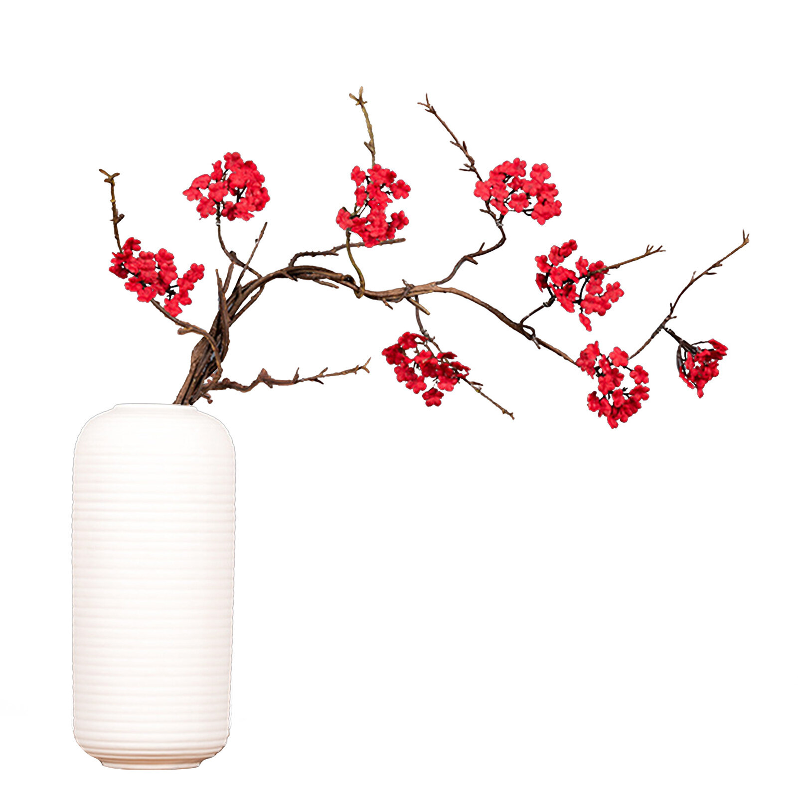 Ветка сакуры красная 87см