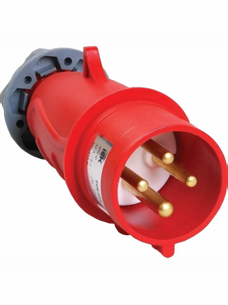 Вилка эл. каб. 32А 3P+PE 380В IP44 MAGNUM ССИ-024 IEK PSN02-032-4