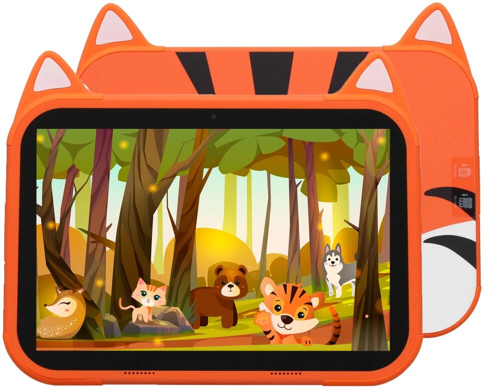 10.1" Планшет KENSHI Kids E18 LTE, 3/64 Гб, Android 13, оранжевый