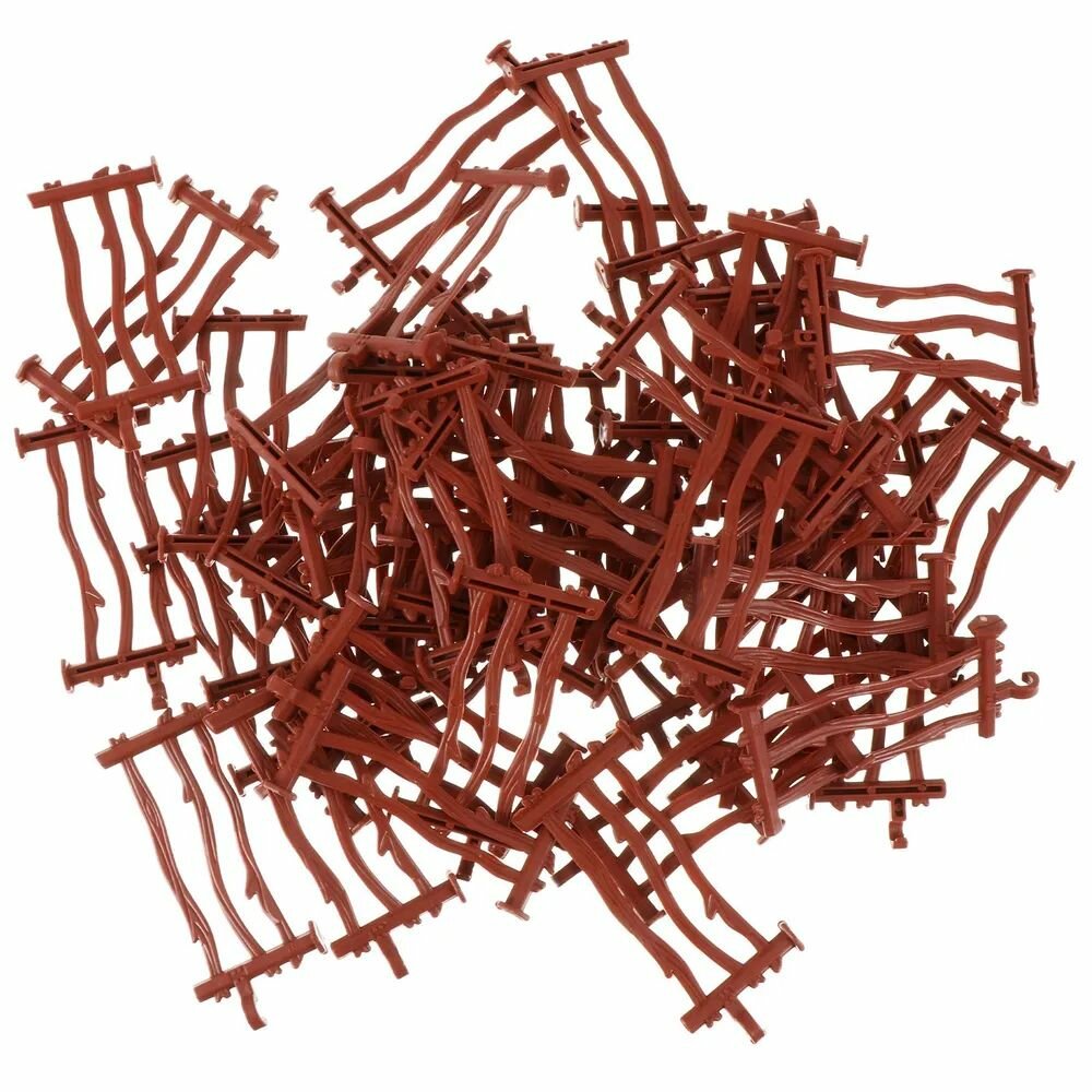 Заборчики Для Детей, Пластик, Прямоугольные Панели, 50 Штук, Красный, Для Украшения Дома И Офиса