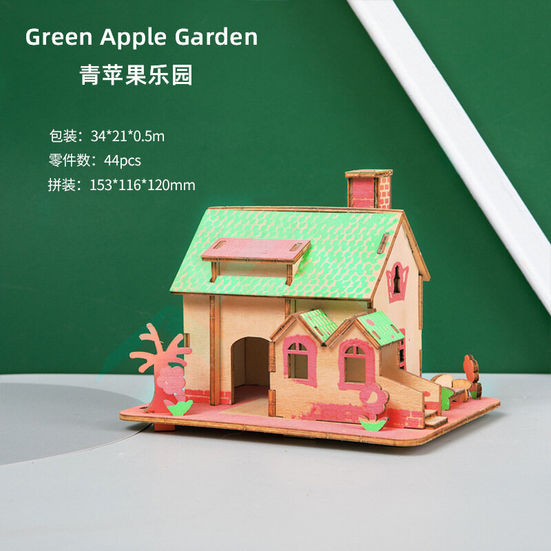 Трансграничный киоск продажа 3D трехмерных пазлов ручной работы деревянная Собранная Модель Ветряная мельница