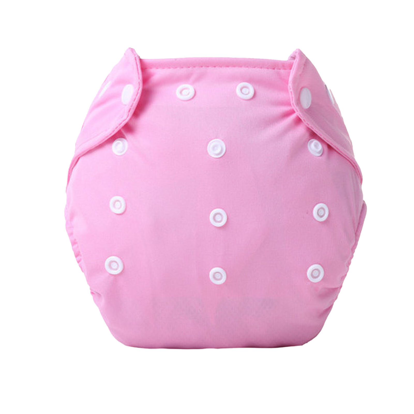 Многоразовый подгузник из полиэстерового волокна с застежками-кнопками, регулируемый, непромокаемый, моющийся, с карманом, для детей от 0 до 1,5 лет, розовый.