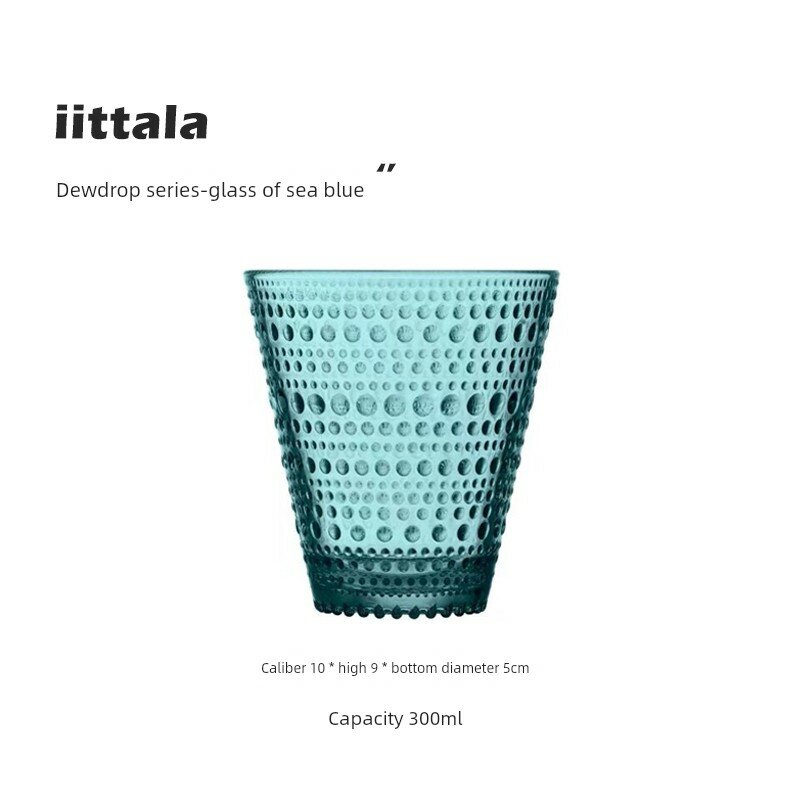 Финские стеклянные чашки и тарелки Iittala Dewdrop для дома, стаканы для напитков, парные чашки для воды,