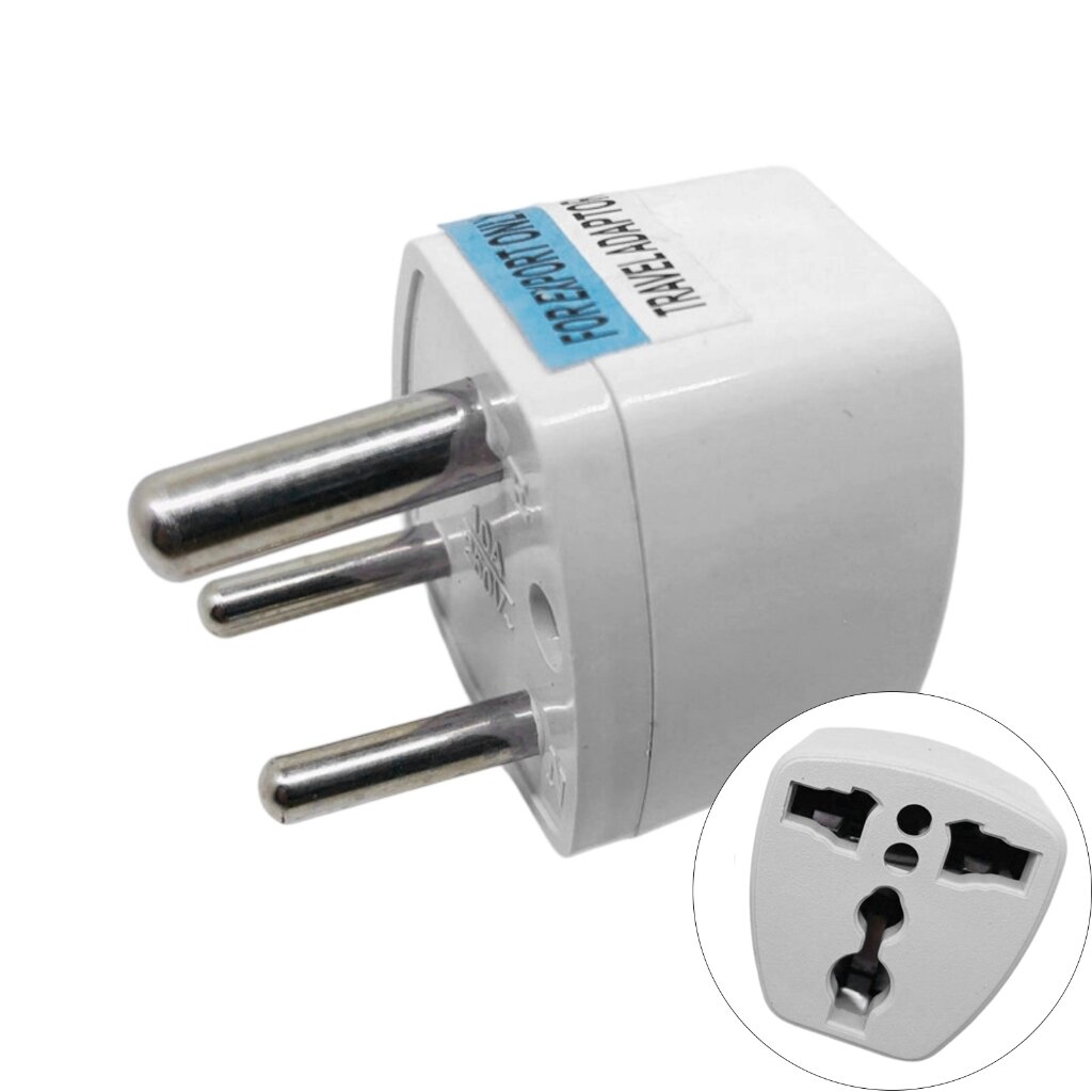 Штепсельная Вилка из Южной Африки В ЕС, Штепсельная Вилка для путешествий по Европе, Штепсельная Вилка для Безопасной Двери, Адаптер Для Зарядки, Конвертер, 3-Х Круглая Контактная Розетка