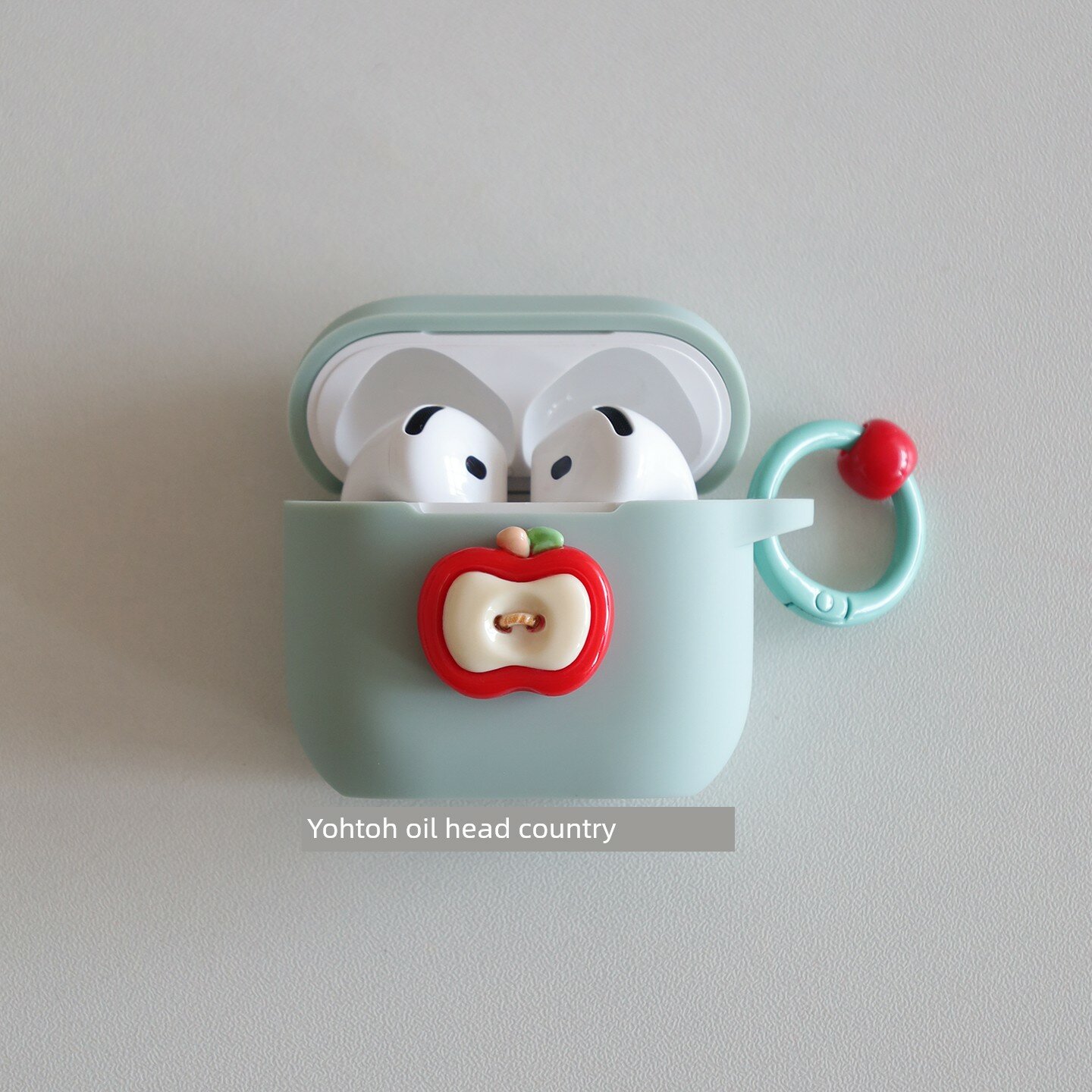 Креативный трехмерный чехол в форме кнопки для Apple AirPods 4-го поколения с шумоподавлением, беспроводные