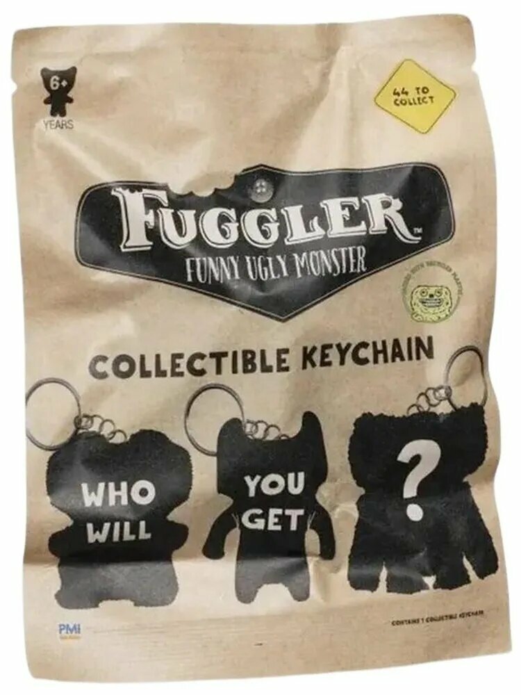 Мягкая игрушка Fuggler (игрушка) коллекционная мини-фигурка 2,5 дюйма в сумке, пластик, от 6 лет