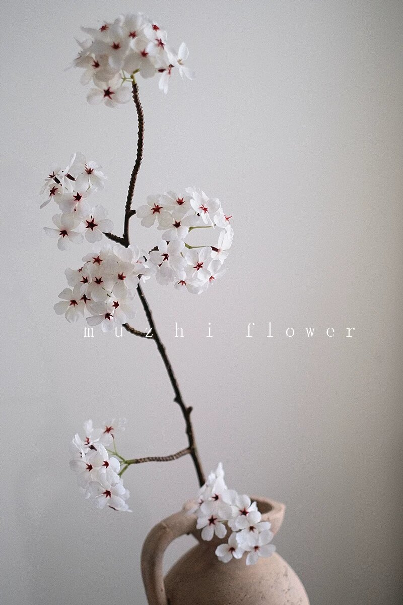 Искусственные цветы из грушевых цветков, имитированные цветочные композиции, цветы из персиковых и сливовых цветков,