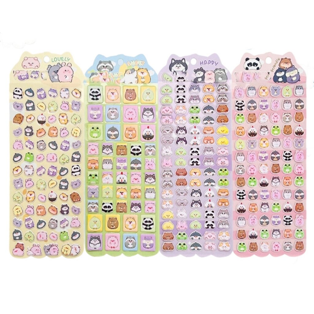 Наклейка из пенопласта с изображением животного, детская наградная наклейка для блокнота и журнала для рукоделия, бутылки с водой, чехла для телефона, украшения для скрапбукинга