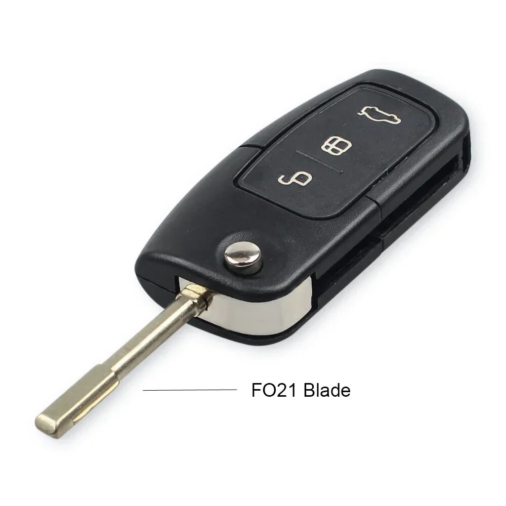 Корпус ключа Ford Focus Fiesta Mondeo Galaxy, FO21 Blade, 3 кнопки, 10 шт