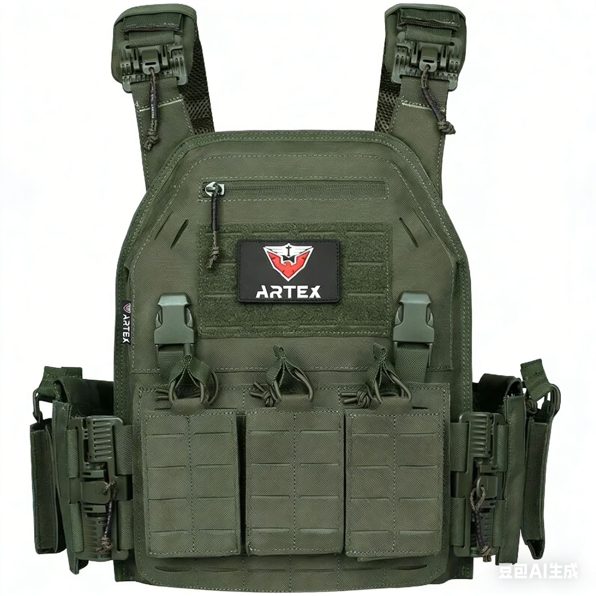 Тактический жилет LASVENIS 6094，Ranger Green , мужской, универсальный размер
