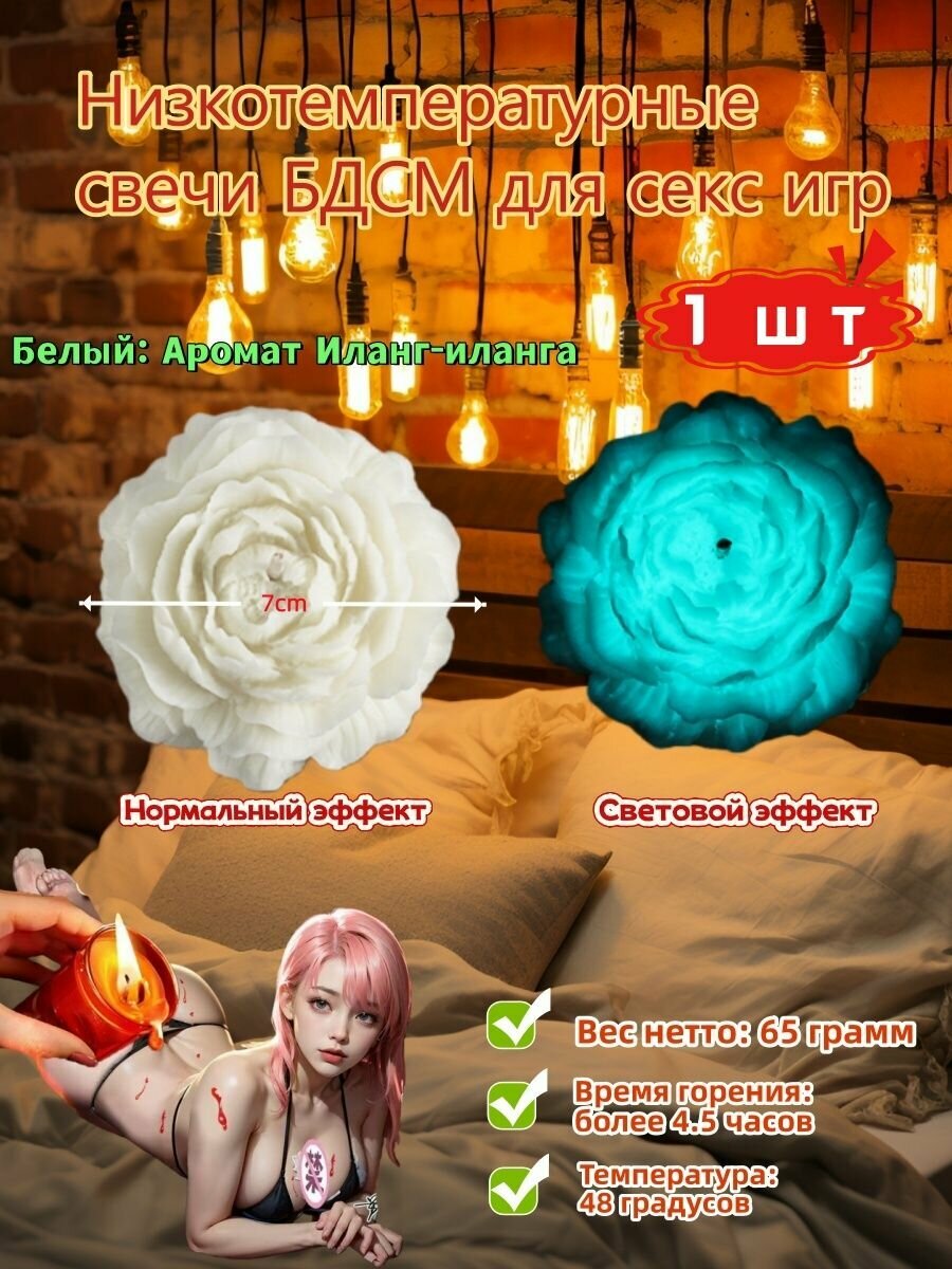 Низкотемпературные свечи БДСМ для секс игр +18