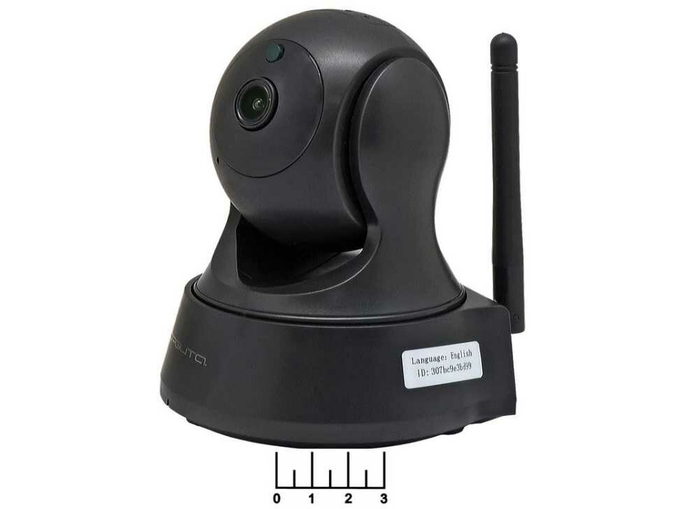 IP-камера OT-VNI21 цветная с блоком питания Wi-Fi (черная)